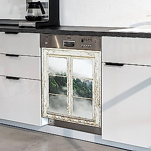 Dishwasher Magnet Cover A Wonderful Magical Interplay Low Hanging a Mountain Lake a Beautiful Magnetic Refrigerator Stickers Decorative Appliance Cover Fridge Panels Metal Door Garage 23x26in