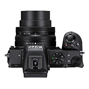 Nikon Z 50 DX-Format Mirrorless Camera with NIKKOR Z DX 16-50mm f/3.5-6.3 VR Lens Bundle with Mount Adapter and 64GB Extreme PRO 200MB/s SDXC UHS-I Memory Card (3 Items)