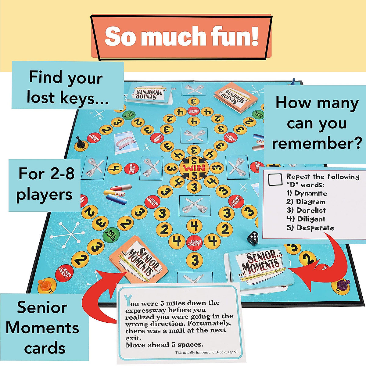 Senior Moments Board Game