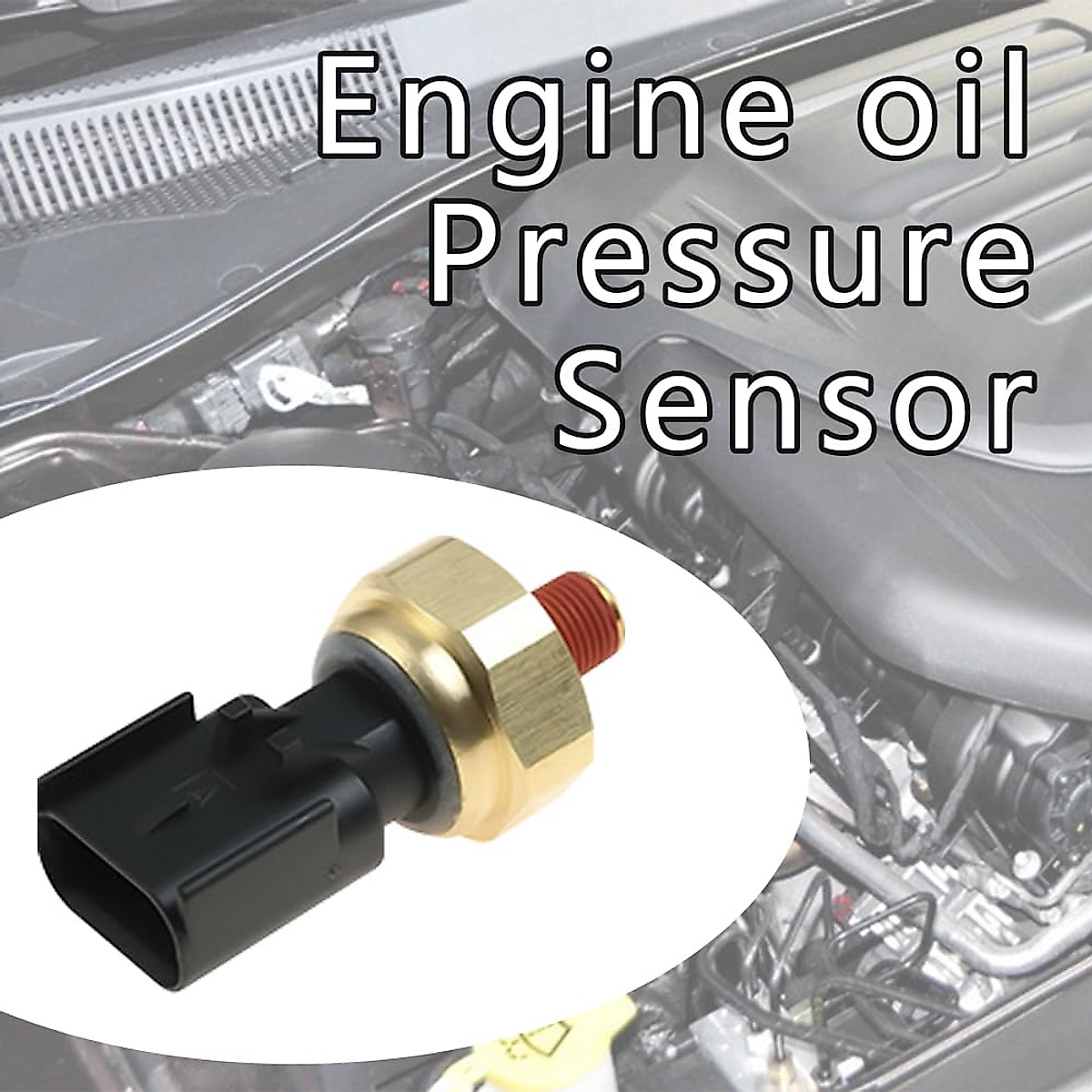 Engine Oil Pressure Switch, Oil Pressure Switch Sensor, Engine Oil Pressure Sensor Sender Switch, Oil Sensor Compatible with Chrysler Dodge Jeep RAM, Replaces #5149064AA, 5149062AA, 56028807AB