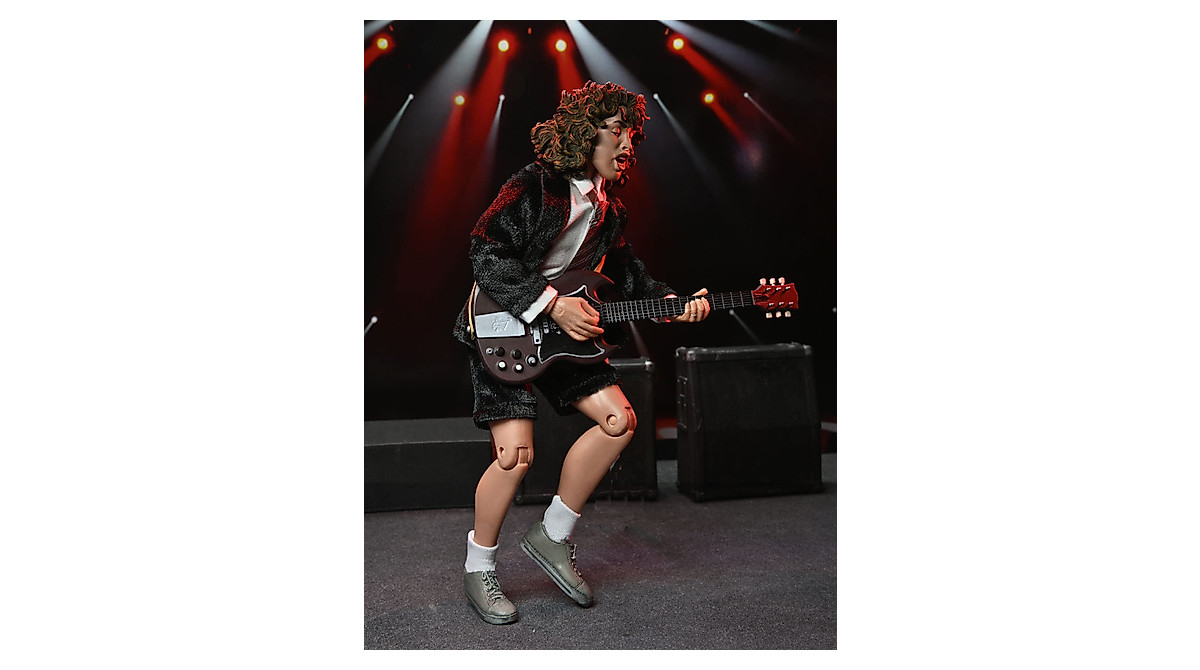 NECA AC/DC Angus Young Figurine - 20cm Rock Collectible