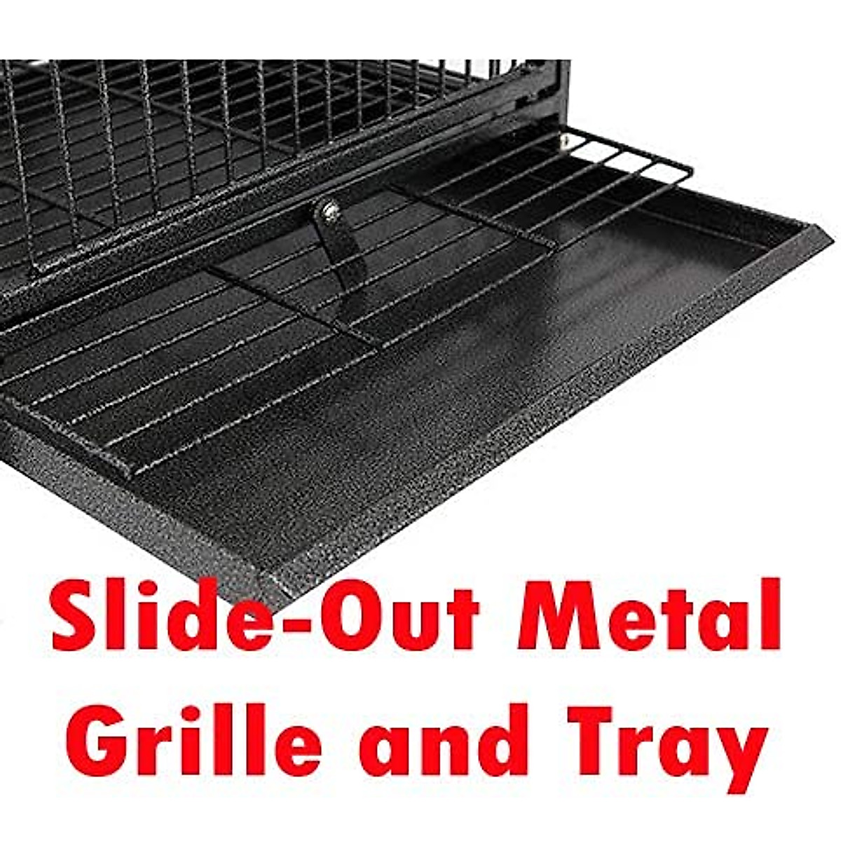 Portable Heavy Duty Travel Bird Parrot Carrier Cage Feeding Bowl Play Stand with Handle