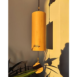Bamboo Wind Chimes for Outdoors Meditation Bamboo Chimes Sound Healing Yoga Zen Windchime Dm Chord Memorial Wind Chimes Sound Therapy Instruments