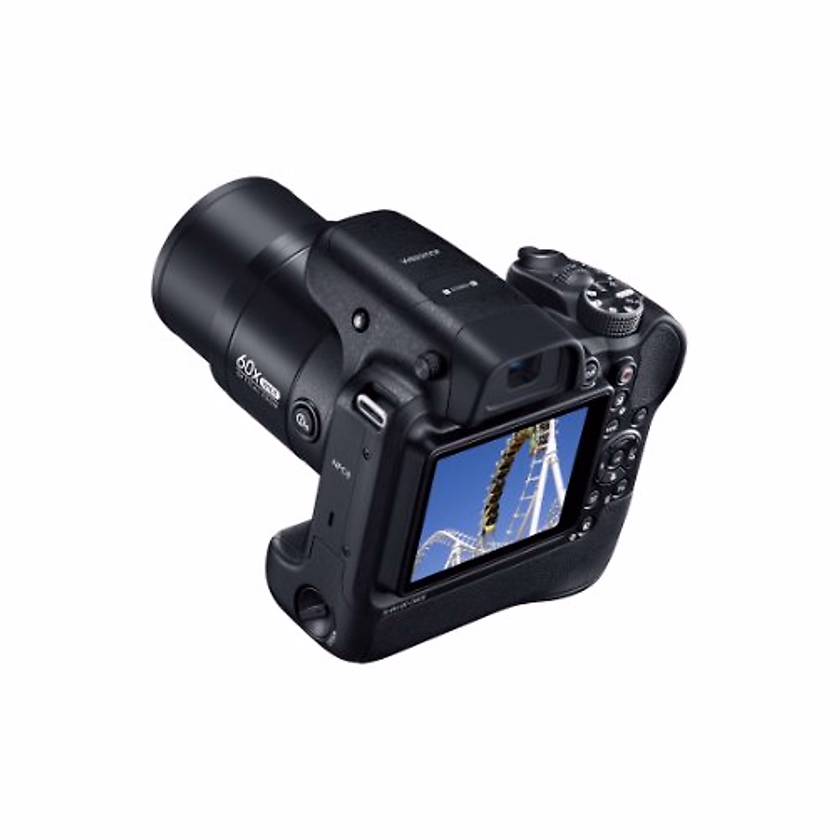 Samsung WB2200F 16.3MP CMOS Smart WiFi & NFC Digital Camera with 60x Optical Zoom, 3.0" LCD and 1080p HD Video (Black)