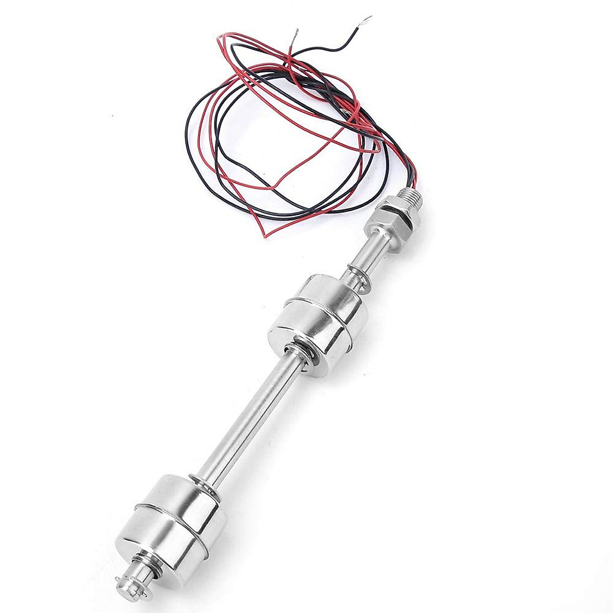 Float Switch Water Level Sensor, Stainless Steel Double Ball Fish Tank Liquid Float Switch Water Level Controller for Water Tank, Pool, Sink, Fish Tank, etc(4 Size)(150mm)