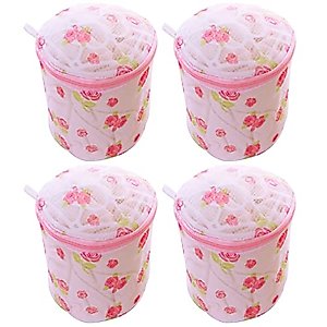 Kisangel 4Pcs Underwear Washing Bag Mesh Laundry Bags Laundry Wash Bag with Zipper Washing Machine Wash Bags Net Wash Bag for Bra Lingerie Underwear Socks Sweater Bra Washer