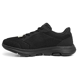 Skechers womens Go Walk 5 - Lucky Sneaker, Black, 8.5 US