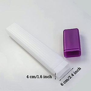 NUOMI 2 Pcs Knitting Needle Storage Box Plastic Storage Tube Case Crafts Knitting Sewing Tool Holder, Portable, 41 cm, Plastic Storage Containers for Household Use