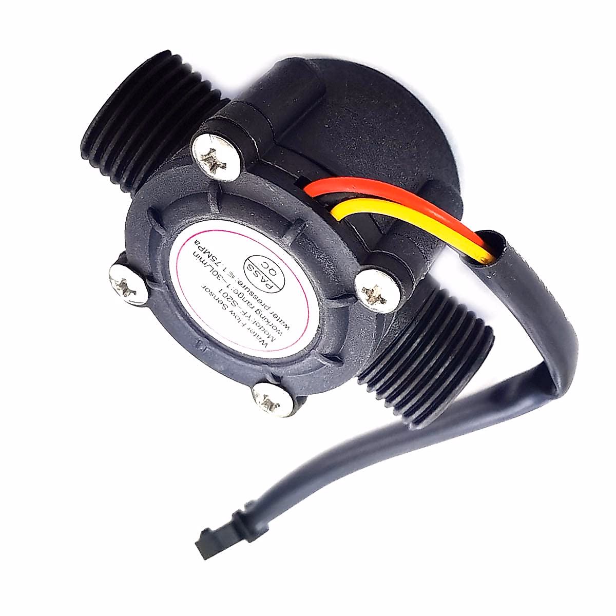 Kiro&Seeu 1/2" Water Flow Hall Sensor Control Switch Fluid Flow Meter Flowmeter Counter 1-30L/min