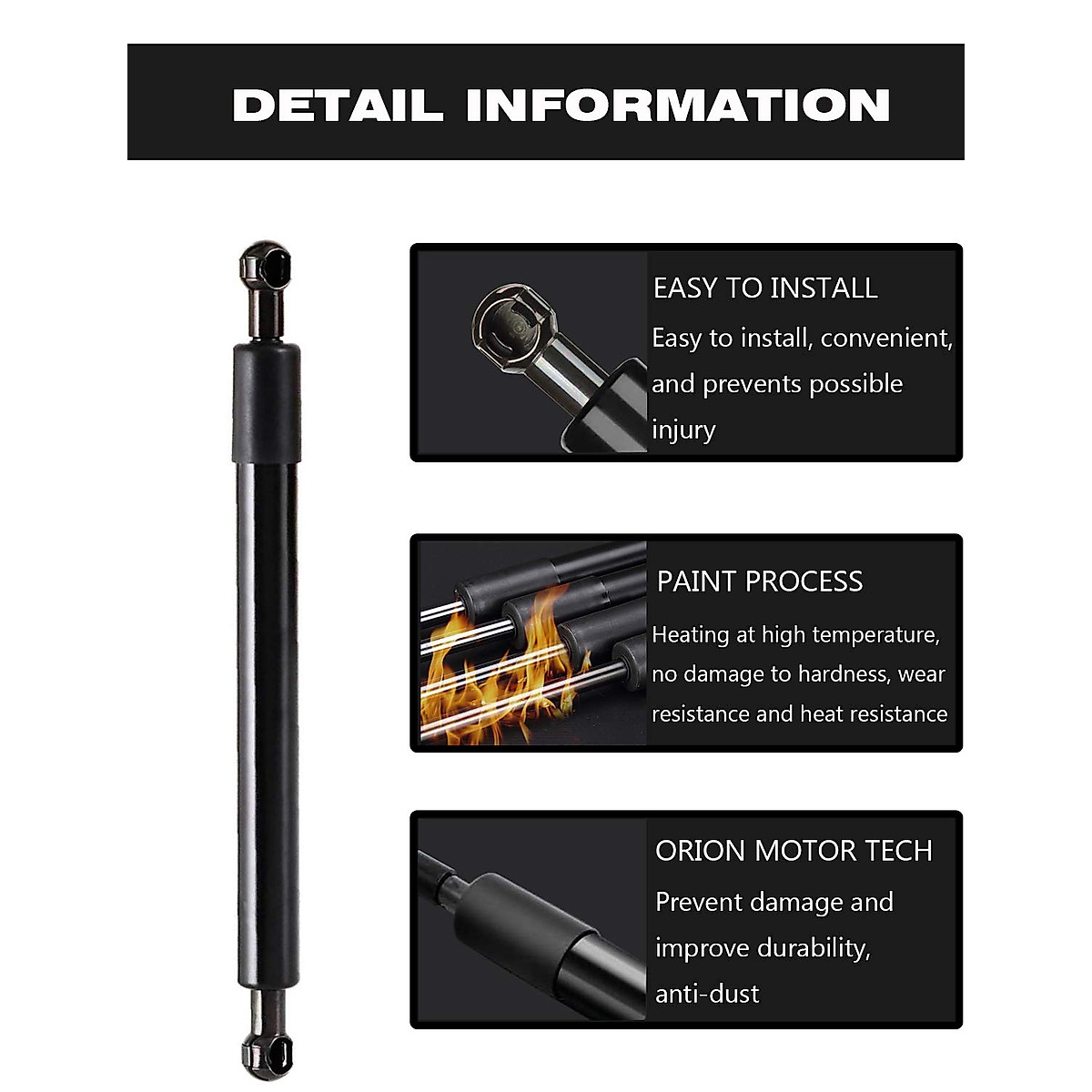 Ranger Tailgate Assist Shock Kit for 2019 2020 2021 Ford Ranger Pickup Truck Tailgate Damper EZ Down Lift Strut Accessories