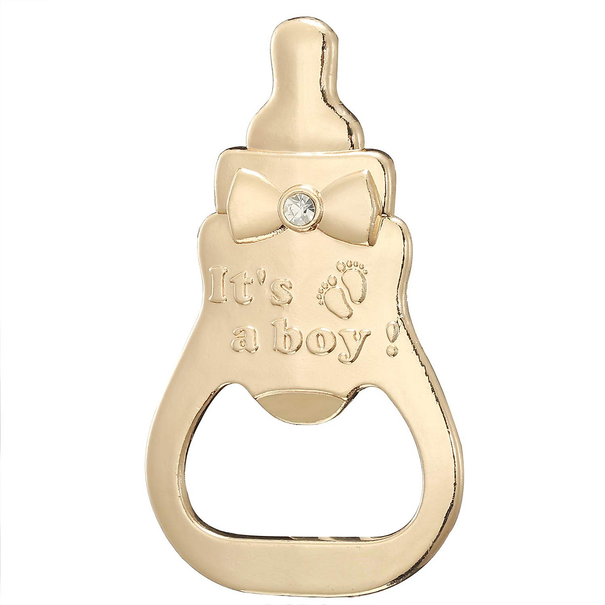 16 Pack Baby Shower Party Favors Botttle Opener for Guest,Baby Shower Souvenir Baby Shower Favors for Boy Bottle Opener for Birthday Keepsake Creative Party Decoration (Blue, 16)