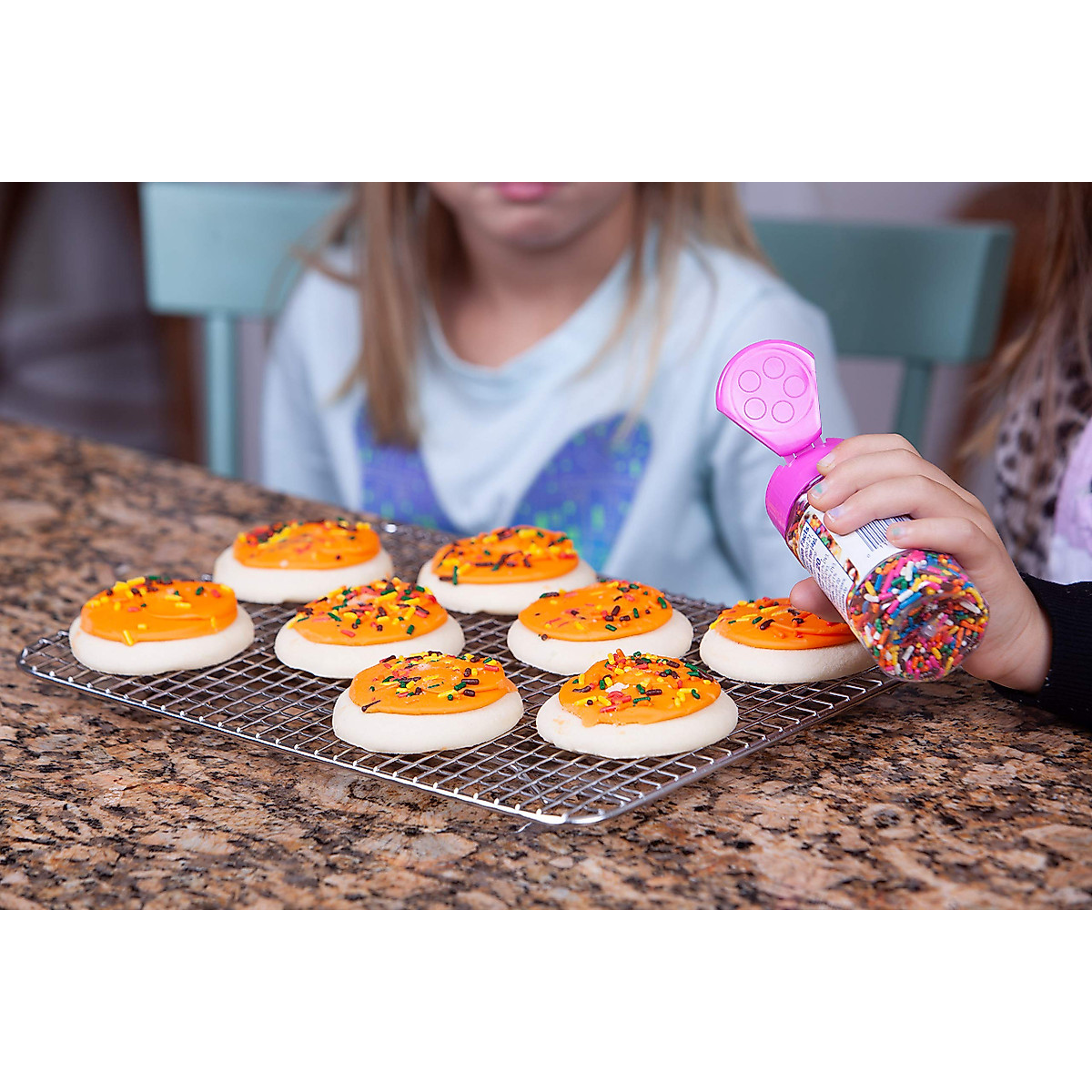 Hamilton Housewares Stainless Steel Cooling Rack - Heavy Duty and Oven Safe, Good for Cooling, Baking and Roasting - Perfect for Cookies, Cakes & More - Fits Perfectly in Quarter Sheet Pan(8.5" x 12")