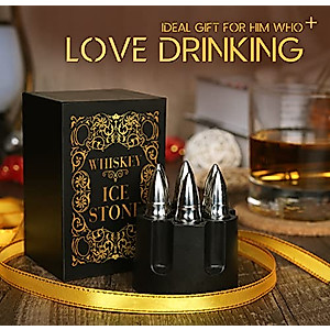 Gifts for Men Him Dad Christmas Stocking Stuffers,Whiskey Stones Gifts,Anniversary Birthday Drinking Gifts Ideas for Him Boyfriend Husband Papa Brother,Bourbon Gifts for Men,Groomsmen Gifts