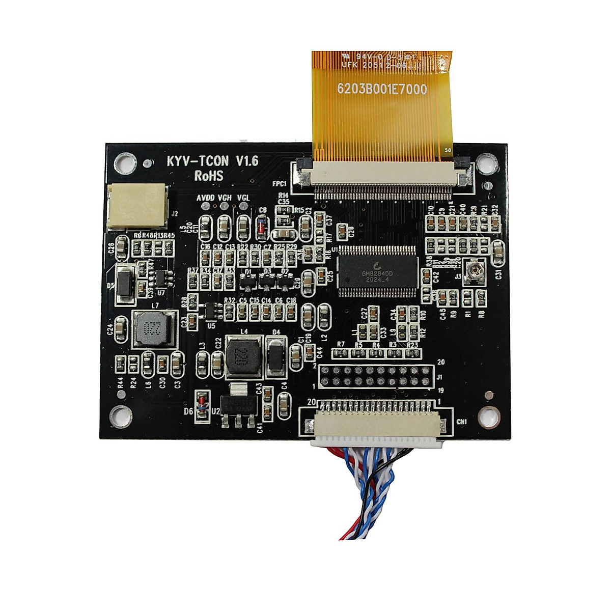 VSDISPLAY 5" ZJ050NA-08C 5 inch 640X480 LCD Screen Work with HD-MI LCD Controller Driver Board VS-N5V3.1 AT050TN22 Replacement Screen