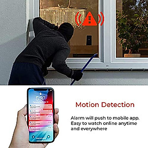 LIZVIE Wireless Charger with Spy Hidden Camera, 1080P HD Mini Smart Nanny Security Cam WiFi Remote Viewing/Night Vision/Motion Detection