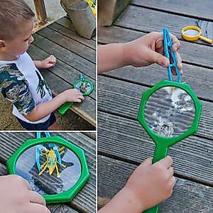 Kidz Xplore Outdoor Explorer Set - Bug Catching Kit Nature Exploration Children Outdoor Games Mini Binoculars Kids, Compass, Whistle, Magnifying Glass, Adventure, Hunting, Hiking Educational Toy