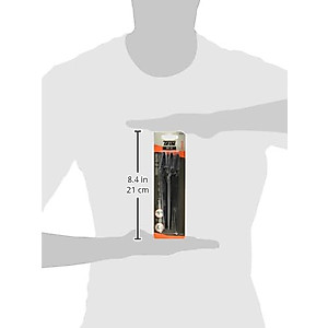 Trim Men Touch-Up Razors - Stainless Steel Blades - Quick, Pain-Free Removal of Unwanted Hair - Grooming Tool for Eyebrows, Mustache, and Beard - Black - Pack of 3