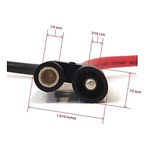 The ROP Shop | Pack of 3 - Snowplow Motor Power Cable & Plug for National Liftgate Part SNP6620