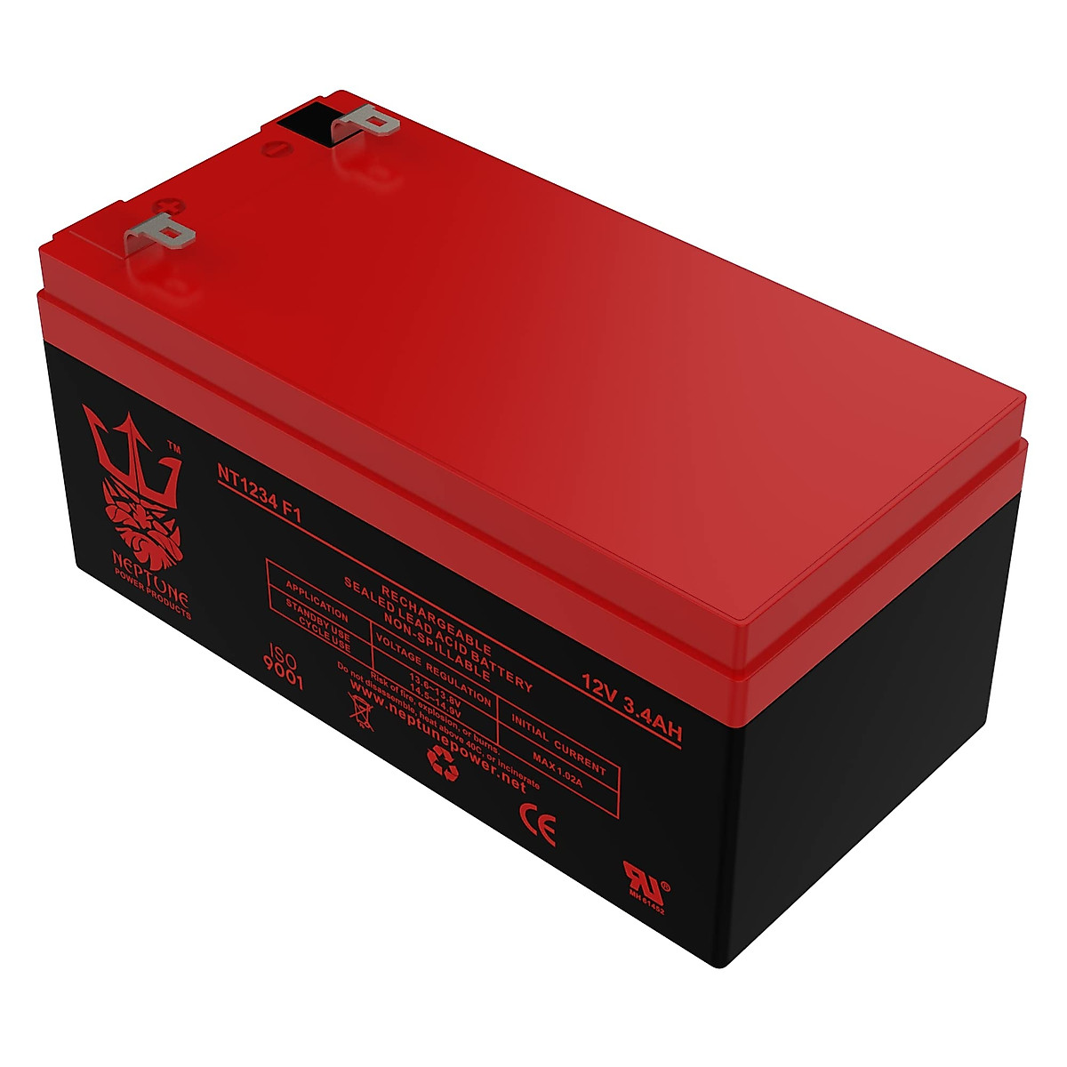 Neptune Brand 12v 3.4ah Replacement Battery for APC Back-UPS ES 350, BE350C, BE350R 12V 3.2Ah UPS
