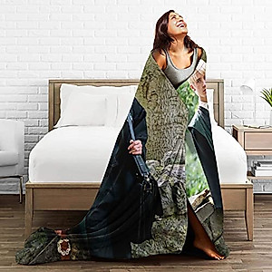 Blanket Flannel Fleece Throw Blanket Cozy Plush Bedding for Bed Sofa Couch Kids Adults50 X40