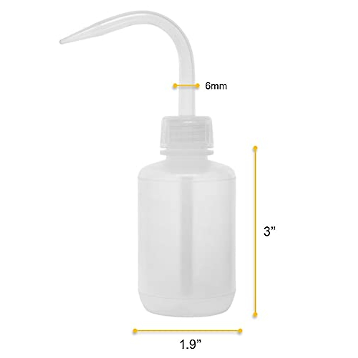 EISCO Wash Bottle, 125ml - Low Density Polyethylene - Translucent, Unbreakable - Screw Cap with Sturdy Delivery Tube, Leak-Proof Dispensing of Liquids Labs