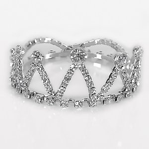 Stephan Baby Girls' Shimmer + Sparkle, Crystal, One Mini Size