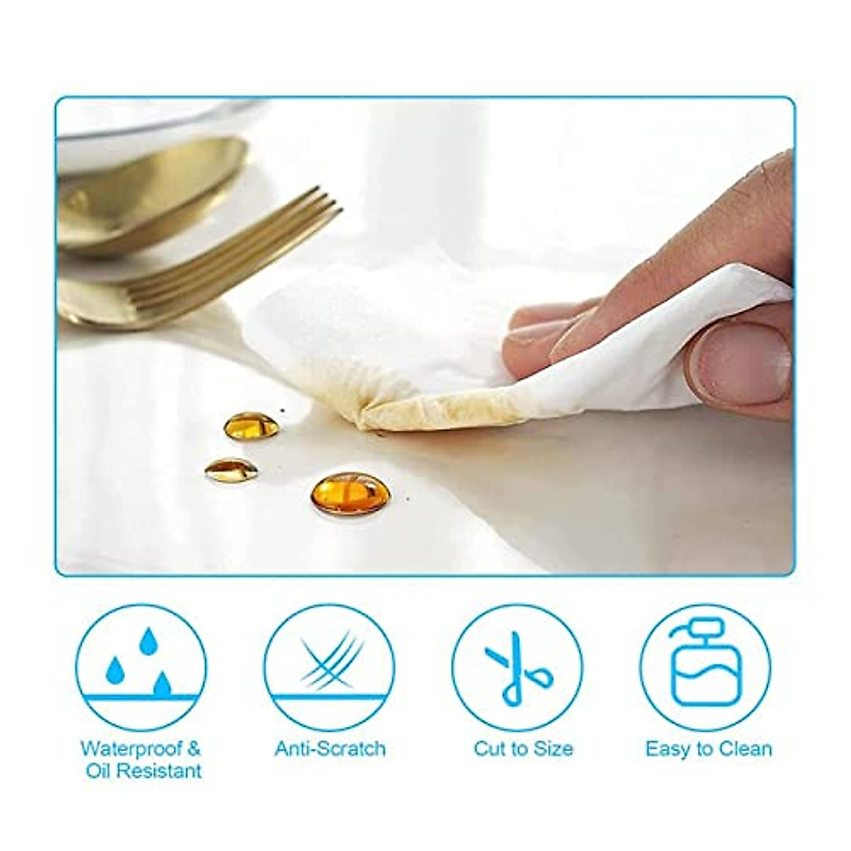 Clear PVC Desk Chair Mat 1.5mm Thick Chair Mat for Hard Floors, Plastic Carpet PVC Transparent High Impact Strength Office HouseholdNot Deformed Floor mat,60/90/100/120cm Wide for Office & Home (Colo