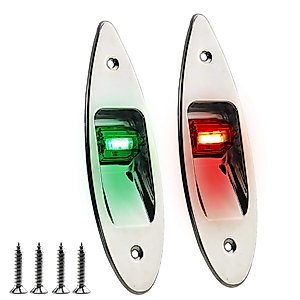 IZTOSS 12V Boat LED Navigation Lights Marine Boat Lights Waterproof Navigation Lights Side Bow Teardrop Lights