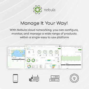 Zyxel Nebula 16-port Gigabit Smart Managed PoE+ Switch with 250 Watt Budget and 2 Gigabit Combo Ports with Nebula Cloud Managment, Long Range PoE Switch [GS1350-18HP]