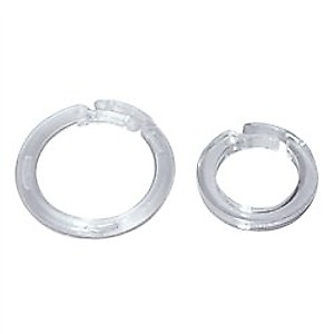 Home Sewing Depot - Clear Plastic Split Rings for Shades & Valances, Small, 25/pkg