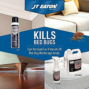 JT Eaton 217 Bed Bug Killer Plus, Non-Staining Water-Based Insect Spray for Indoors (17.5 oz)