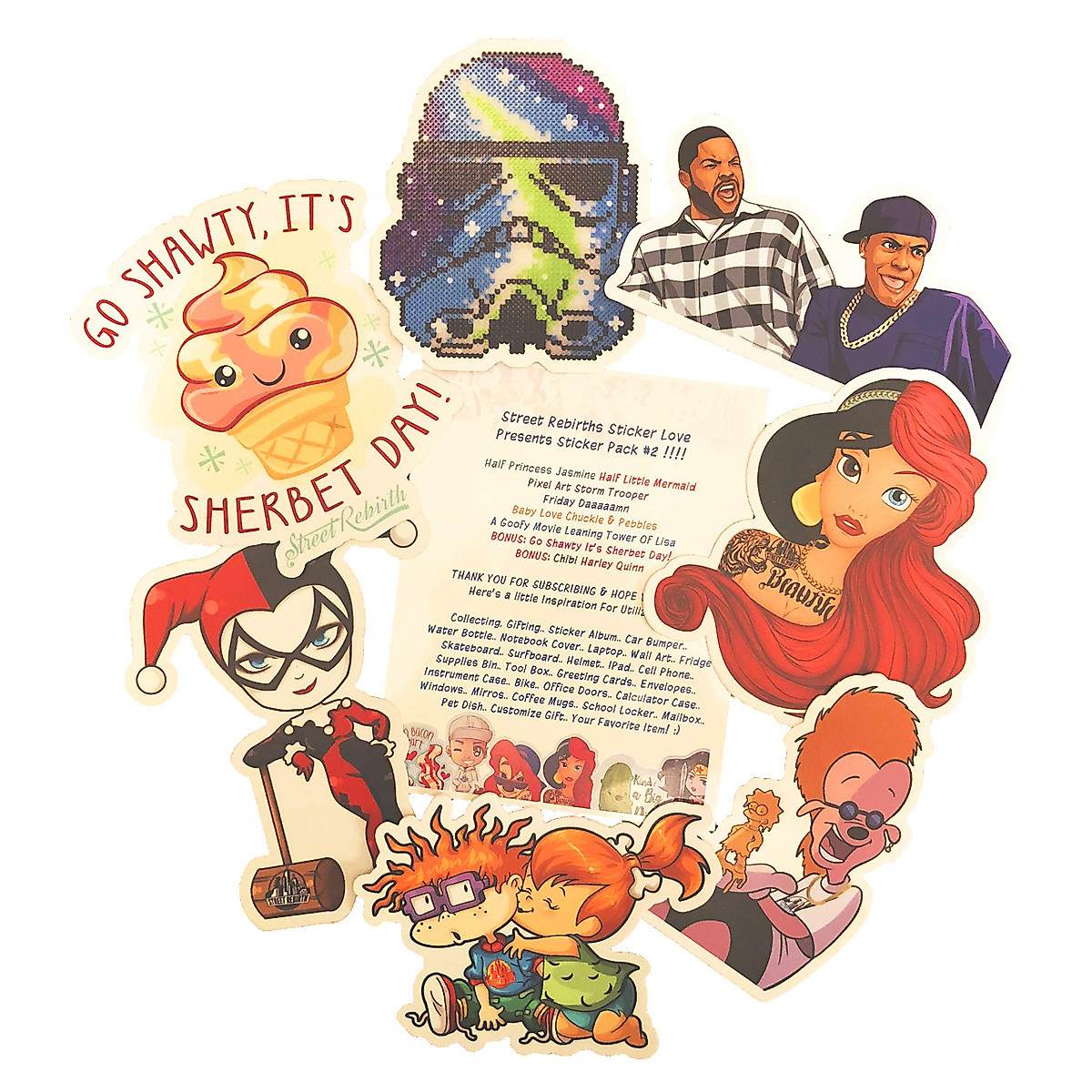 Ice Cream Lieutenant Dan Sticker - 4 Inch WaterProof - Vinyl Stickers, Laptop Decal, Hydro Water Bottle, Car Decal, Skateboard Stickers, Funny Stickers, Small Gift For Him, Graffiti Nerd, 90s Movie