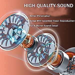 Ear Clips Open Ear Earbuds Bone Condution Headphones, Ear Clips Ear Buds Bone Conduction Earbuds 24Hrs Playtime With LED Charging Case, Clip on Earbuds with Earhooks for Sports Workout Running Cycling