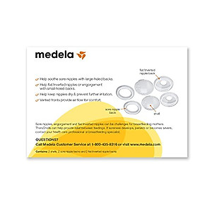 Medela TheraShells Breast Shells, Protect Sore, Flat, or Inverted Nipples While Pumping or Breastfeeding, Natural Appearance and Exceptional Comfort, Made Without BPA