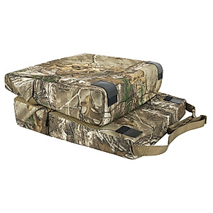 THERM-A-SEAT Supreme D-Wedge Self-Supporting Hunting Chair/Seat Cushion, Realtree Xtra, Full