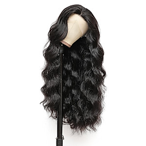 Yogurtgirl 13x4 Lace Front Wigs Human Hair, 20Inch Glueless Human Hair Wigs for Black Women, HD Transparent Body Wave Lace Front Wigs Human Hair Pre Plucked with Baby Hair, 180% Density Glueless Wigs.