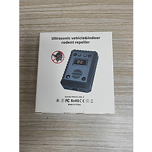 2 in 1 Repeller,Under Hood Professional Mouse Repeller and Indoor Ultrasonic Rat Repellent Mice Deterrent with Strobing Light,12 24V Vehicle Auto Truck RV or Battery Model for Outdoor Indoor