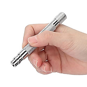 Shaver Replacement Handle, Safety Razors Handle Easy To Grasp Easy To Replace Reusable Durable for Travelling for Home(Silver)