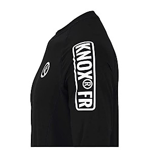 Knox FR Shirts for Men | Double Stitched Long Sleeve Crew Flame Resistant Shirt | NFPA2112 Light Weight Fire Retardant Welding Shirt (Black- Large)