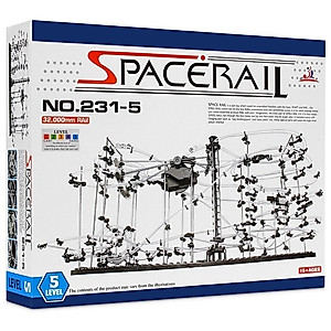 SpaceRail Level 5 Marble Run Extreme Super Set Game for Teens and Adults