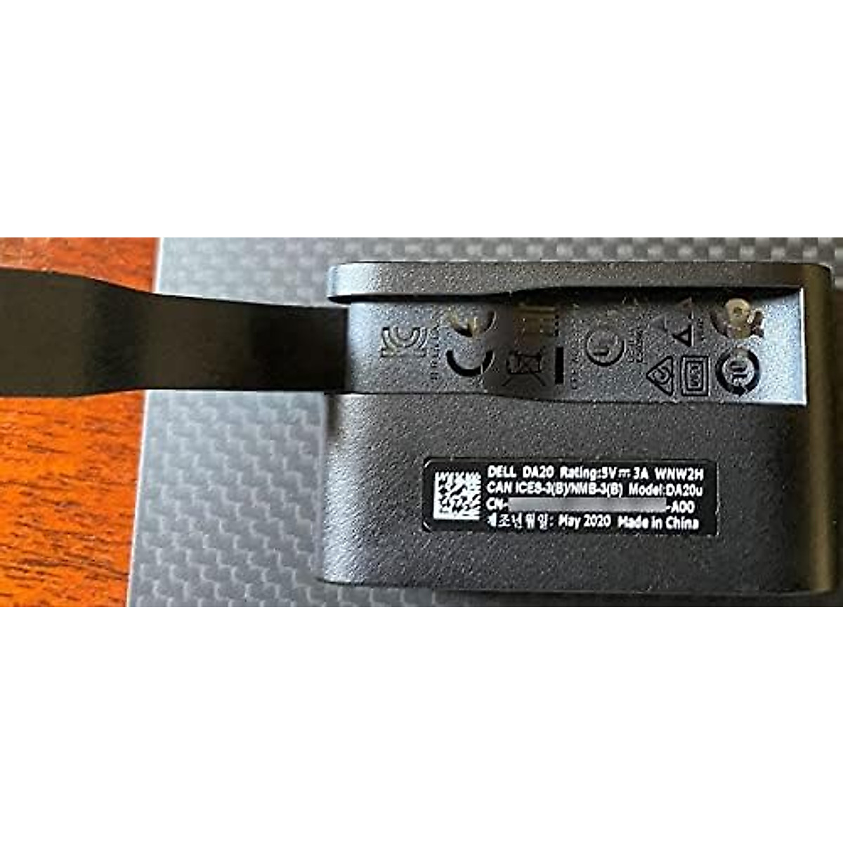 Dell DA20 USB Type-C to HDMI/USB Type-A 4K (60Hz) for XPS 15 9500/9510 XPS 17 9700/9710, XPS 13, Precision 5750, Laptops