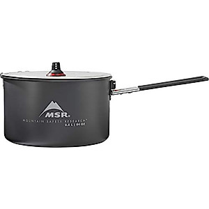 MSR 2.5 Liter Nonstick Ceramic Coated Solo Camping Cook Pot Black