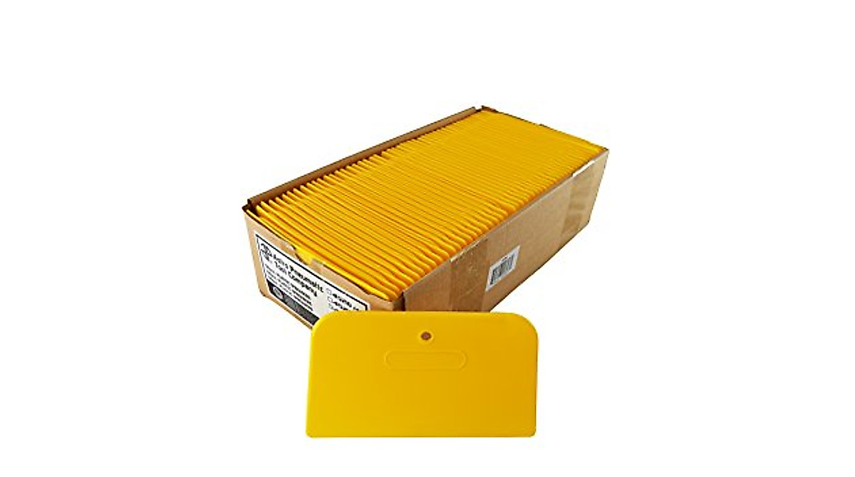 Astro 4528 Yellow Plastic Spreader - Box of 100