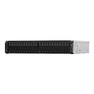 QNAP TS-h2490FU-7302P-128G 24 Bay Dual Node NAS with One Dual-Port 25GbE SmartNIC Ports and 1100W Redundant PSU