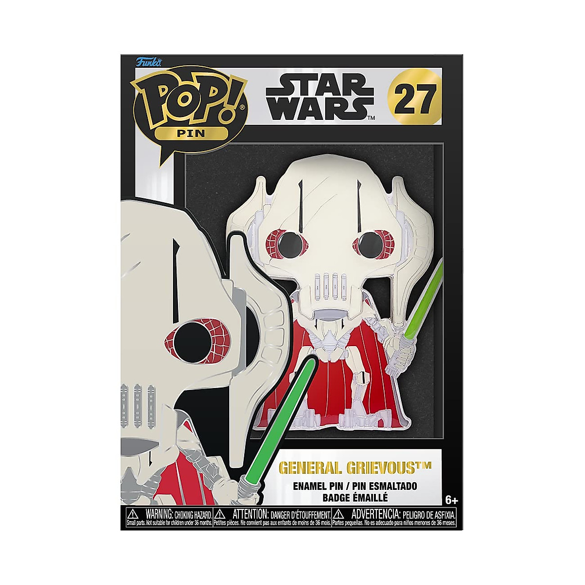 Funko Pop! Pins: Star Wars - General Grievous, Glow in the Dark, Chance of Chase