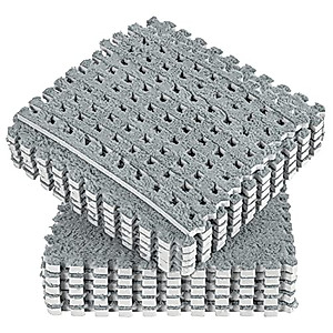 Oiibo 10PCS Guinea Pig Cage Liners Bed Mats 12"x12" with Borders, Small Animals Hedgehog Fleece Pee Pads Washable and Reusable for Pet Rabbit Dog Cat Playing or Sleeping Bedding Mat (Grey) (Grey)