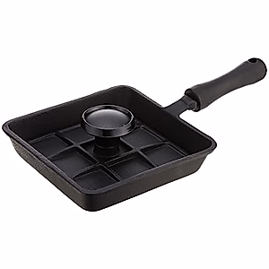 Norpro Mini Cast Iron Panini Pan with Press, 5.9 IN, As Shown