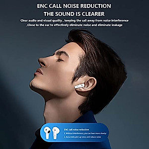 topliu Digital Display Bluetooth 5.3 Earbuds, Touch-Control TWS-Headphones, with Living Waterproof, 300mAh, Low Latency, for Sports Working Music