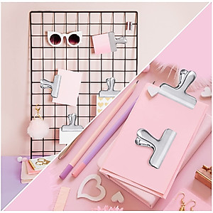 12 Pack Stainless Steel Chip Bag Clips,Chip Clips 3 Inch Wide,Metal Food Bag Clips Heavy Duty,Round Edge Air Tight Seal Grips on Coffee Food Bread Bags,Food Clips for Office Kitchen Home (Silver)