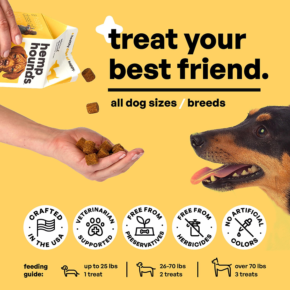 Hemp Hounds Bundle | Herbal Skin & Coat | Hip & Joint Chews for Dogs